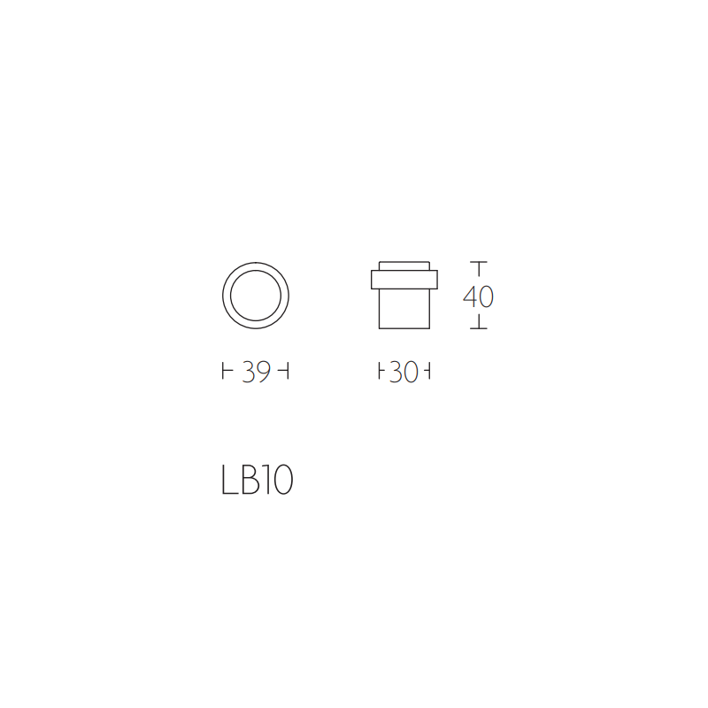 Formani BASICS LB10 deurstop diam.30mm mat rvs kopen? | MijnIJzerwaren