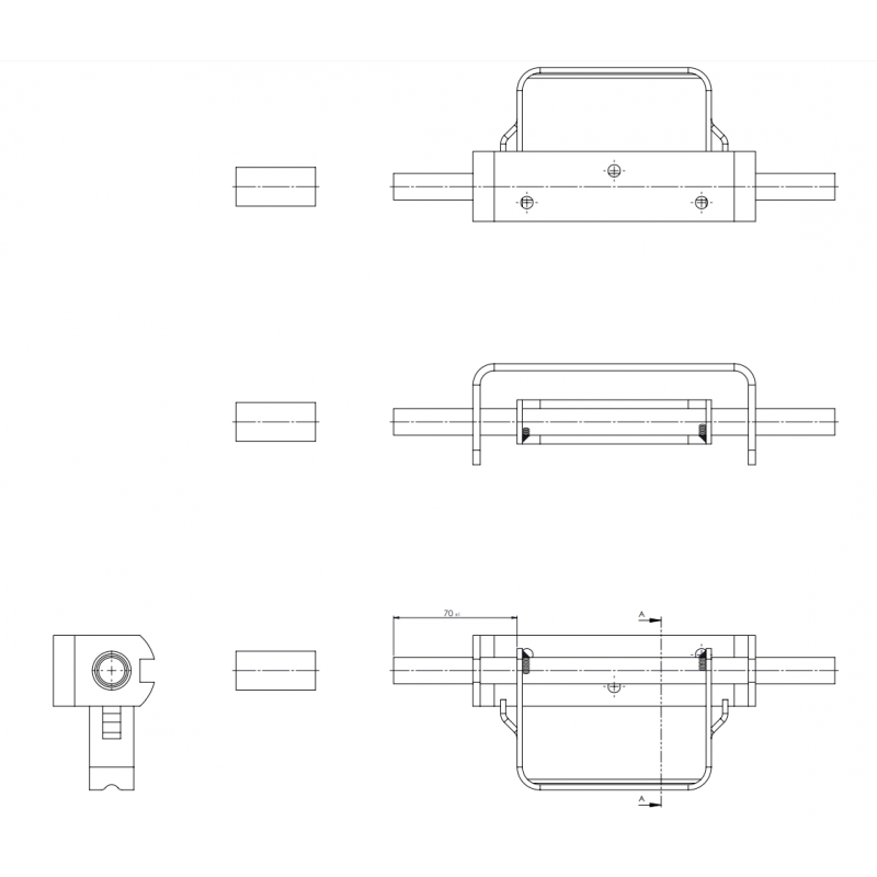 GB Varkenshokgrendel 74441 Verzinkt met Bus kopen? | MijnIJzerwaren