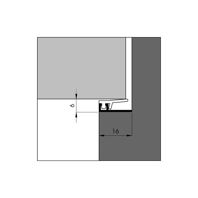 ELLEN TOCHTSTRIP AIB-4N 300CM ALU ACRYL