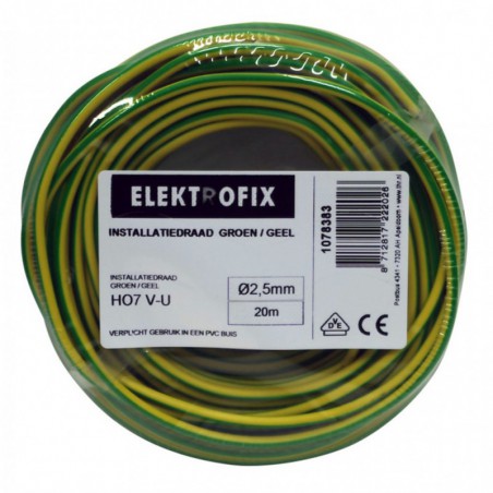Vd-Draad 2,5Mm2 Groen/Geel 20M kopen? | MijnIJzerwaren