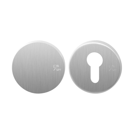 Veiligheidsrozet rond 54 mm SKG*** RVS geborsteld buiten blind - RV...