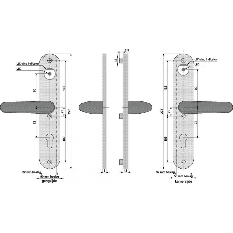ABLOY ZSP60-358-10ALU Zorgslot met privacy breedschild kopen? | Mij...