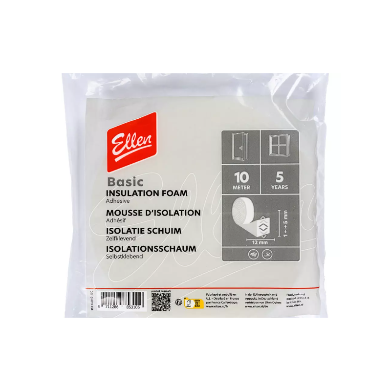 Ellen Tochtband Schuim 9x6mm - 10 meter kopen? | MijnIJzerwaren