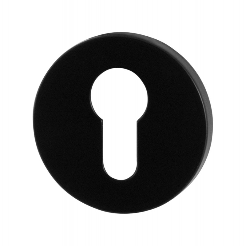 Cilinderrozet rond 53x6mm - Zwart egaal kopen? | MijnIJzerwaren